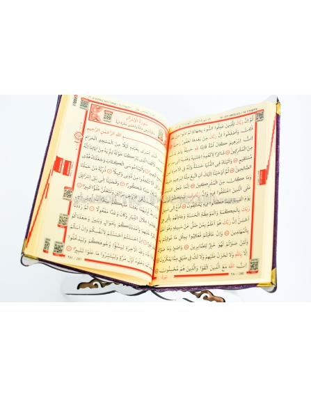 Coran connecté, ecrit en arabe Couleur Rose pâle